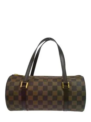 LOUIS VUITTON Damier Ebene Canvas Papillon Tote Bag - Brown