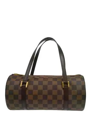 LOUIS VUITTON Damier Ebene Canvas Papillon Tote Bag - Brown