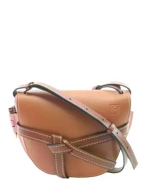 Loewe Gate Leather Shoulder Bag - Brown