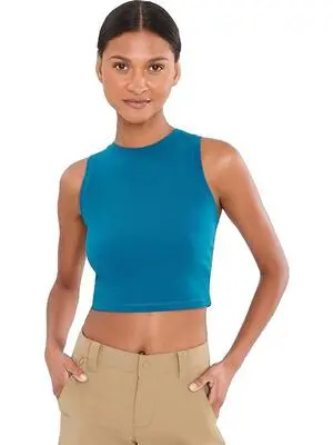 Columbia Loneridge Tank Cropped Crewneck Sleeveless - Blue