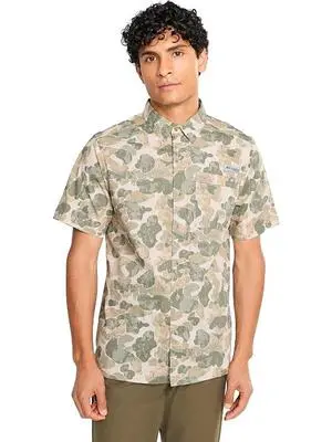 Columbia Pfg Wild Cast Camp Shirt Clothing Nocturnal Toucanet - Beige