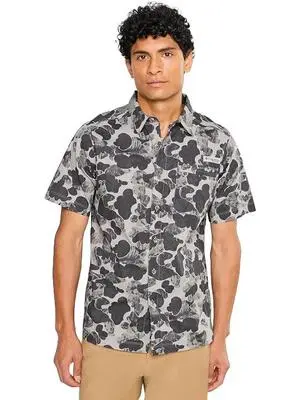 Columbia Pfg Wild Cast Camp Shirt Clothing Nocturnal Toucanet - Gray