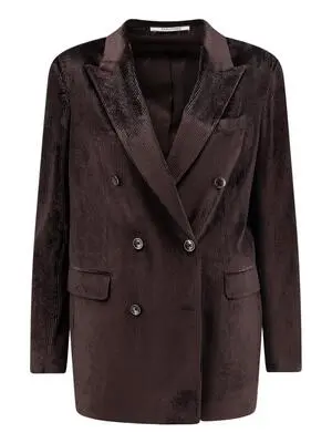 Tagliatore Jasmine Corduroy Blazer - Brown