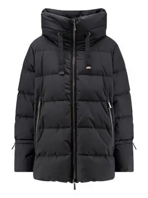 MOORER Waterproof Fabric Down Jacket - Black
