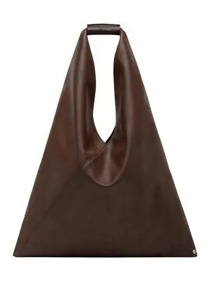MAISON MARGIELA Japanese Leather-effect Fabric Handbag - Brown