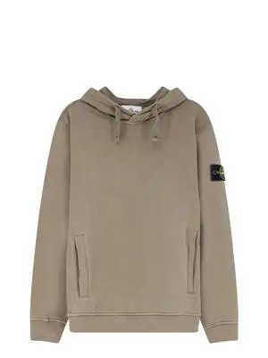 Stone Island Organic Cotton Hooded Sweatshirt - Green