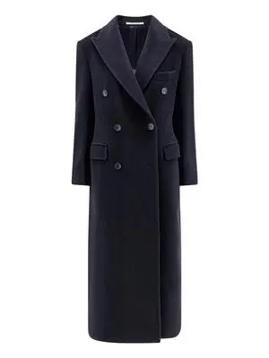 Tagliatore Virgin Wool Coat - Blue