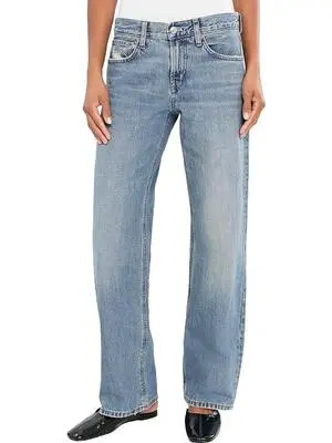 Madewell Low Rise Loose Jeans - Blue
