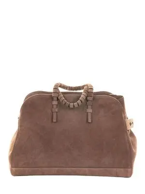 Casadei Park Avenue Leather Tote Bag - Brown