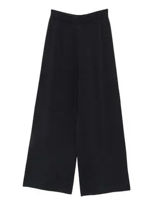ALYSI Knitted Wide-leg Trousers - Blue