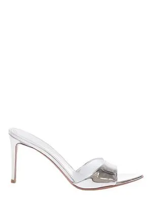 GIULIANO GALIANO Alixia 80 Open-toe Mules - Silver
