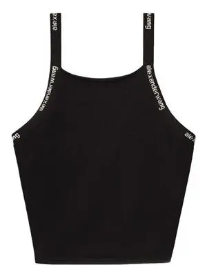 ALEXANDER WANG Alexander Wang Logo Jacquard-Trim Bodycon Tank