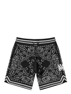 Amiri Bandana-print Track Shorts - Black