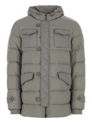 Herno Long-sleeved Hooded Jacket - Gray