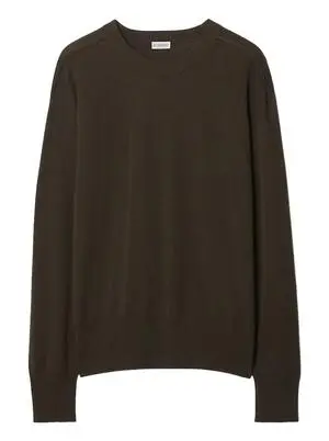 Burberry Drop-shoulder Wool Jumper - Black