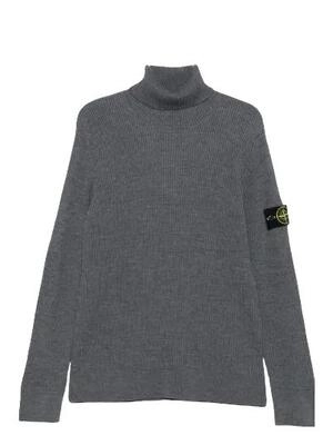 Stone Island Ribbed Turtleneck Sweater - No