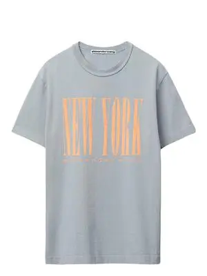 Alexander Wang Graphic Printed Crewneck T-shirt - Gray
