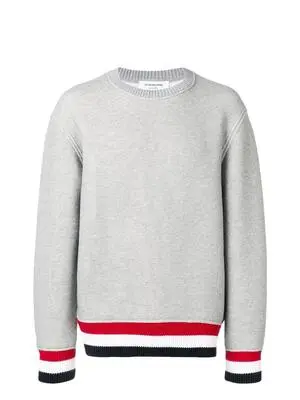 THOM BROWNE Thom Browne Horizontal Striped Crewneck Sweatshirt
