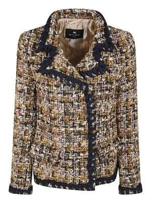 ETRO Etro Double-Breasted Tweed Jacket