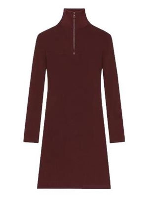 COURREGES Zipper-front Long Sleeve Dress - No