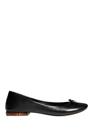 Gucci Ballerina Flats With Bamboo Trim - Black