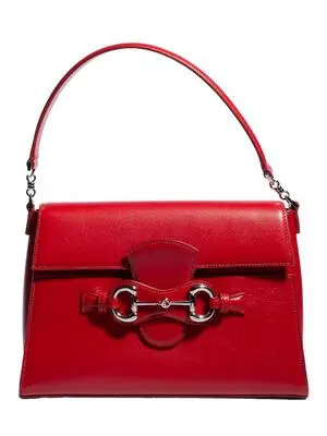 Gucci Gucci Horsebit Duomo Medium Top Handle Bag Red