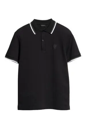 Gucci Cotton Piquet Polo Shirt With Embroidery - Black