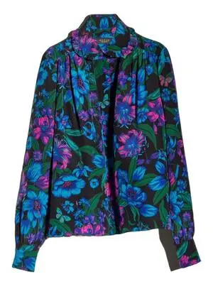 Gucci Floral Print Silk Crêpe De Chine Shirt - Multi-color