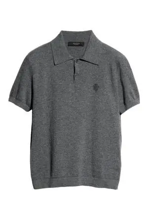 Gucci Fine Knit Polo Shirt - Grey