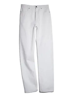Gucci Washed Cotton Denim Pants - White