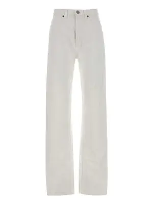 Gucci Washed Cotton Denim Pants - White
