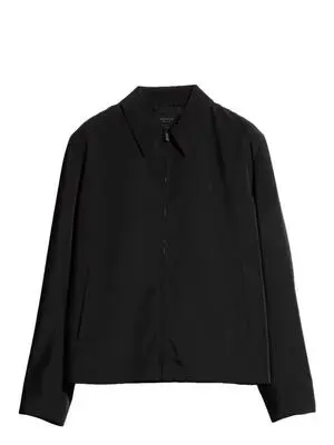 Gucci Stretch Polyester Zip Jacket With Embroidery - Black