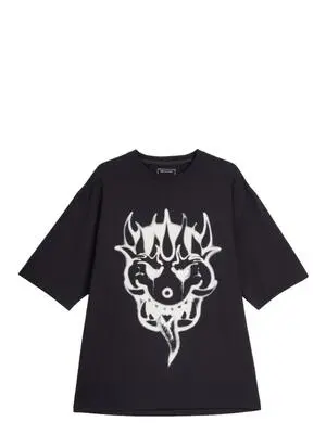 Y3 Yaksha Graphic-print T-shirt - Black