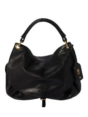 Miu Miu Rendez-vous Leather Bag - Black