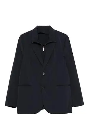 Emporio Armani Layered-effect Notched-lapel Blazer - Blue