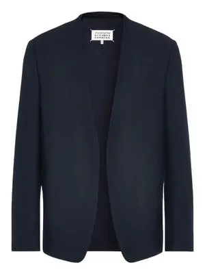 MAISON MARGIELA Maison Margiela Lapel-Free Blazer In Virgin Wool