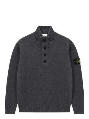 Stone Island Regular-fit Half-zip Jumper - Charcoal