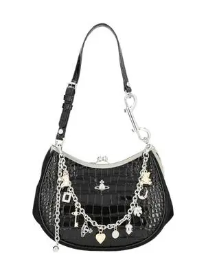 VIVIENNE WESTWOOD Charm Frame Shoulder Bag - Black