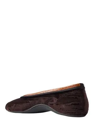 Dries Van Noten Velvet Ballet Flats - Black