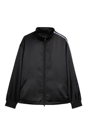 Y3 Satin Gradient 3-stripes Track Top - Black