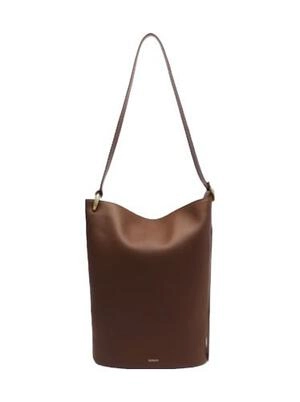 JOSEPH Leather Bucket Shoulder Bag - Brown