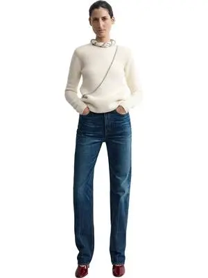 TOTÊME TOTEME Structured Crew Knit In Alpaca, Cashmere, And Silk Blend
