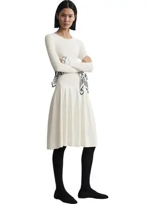 TOTEME Sculptural Knit Dress - Off-white