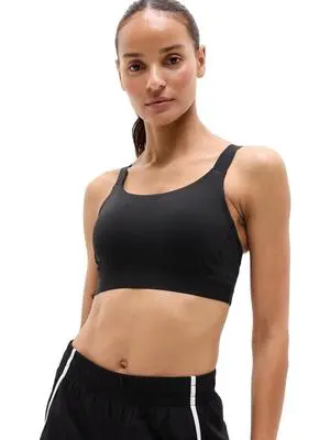 Athleta Interval Adjustable Sports Bra A-c - Black