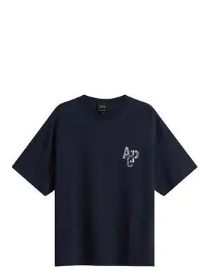 A.p.c. Bruno Applique Logo T-shirt - Dark Navy