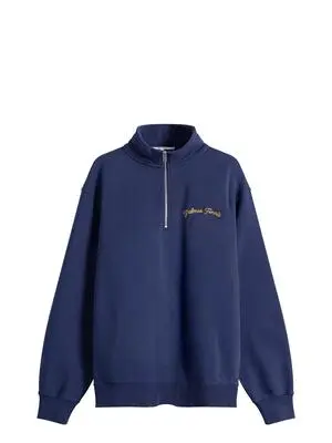 PALMES Western Quarter-zip Sweatshirt - Navy