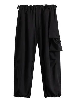 Y3 Sport Uniform Wide Cargo Pants - Black