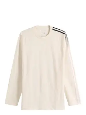Y3 Oversized Gradient Stripes Long Sleeve T-shirt - Cwhite