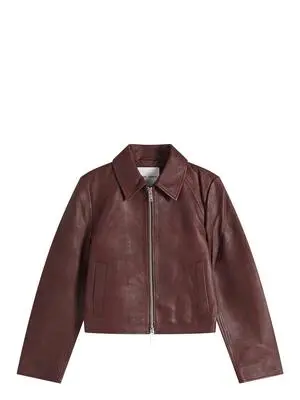 SAMSØE SAMSØE Sashiva Leather Jacket - Fudge