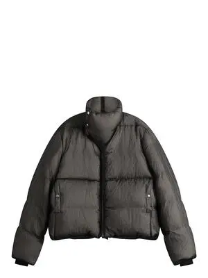 Rick Owens Down Filled Ripstop Turtle Jacket - Black